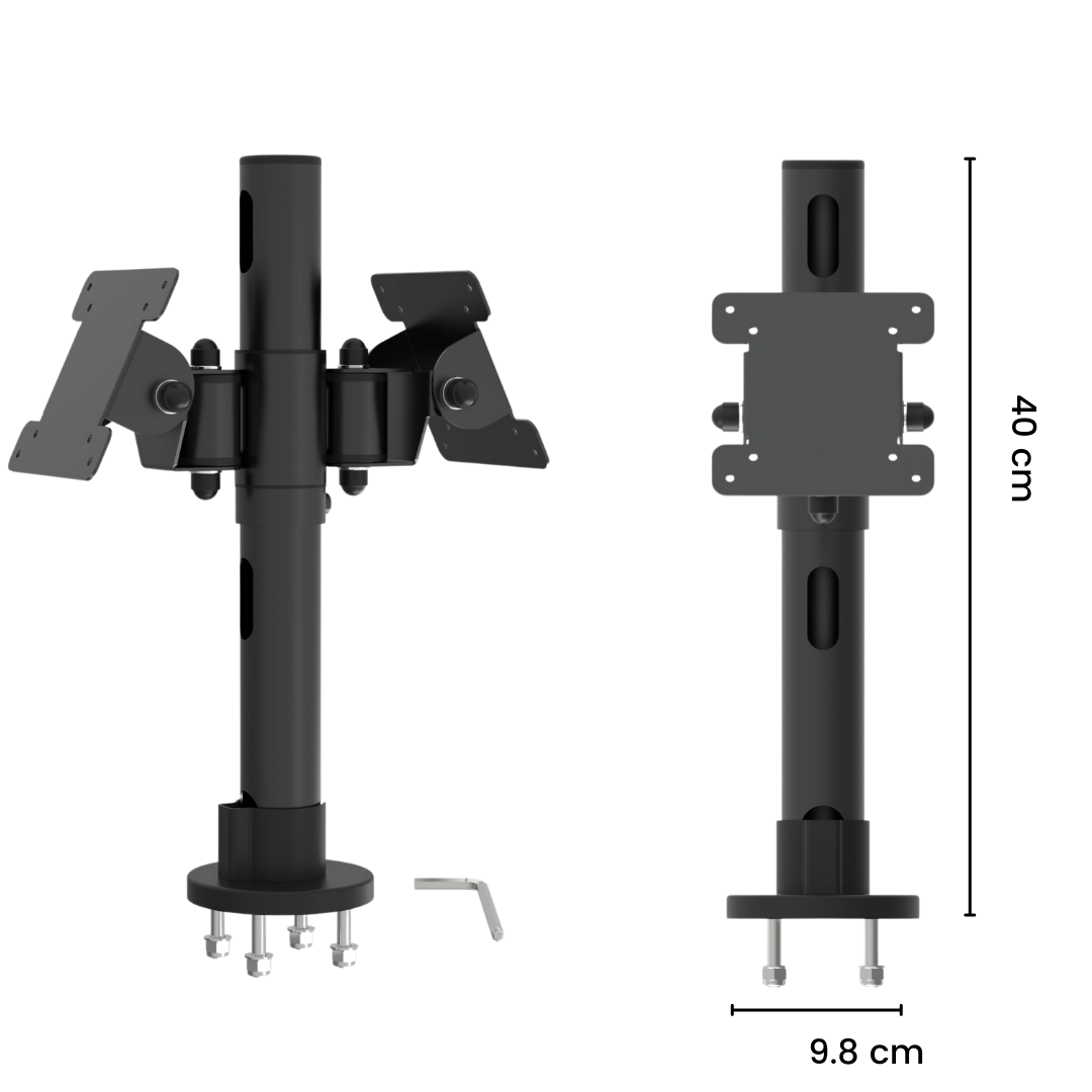 Double VESA 75/100 Ergonomic Mount | Modular POS Solution